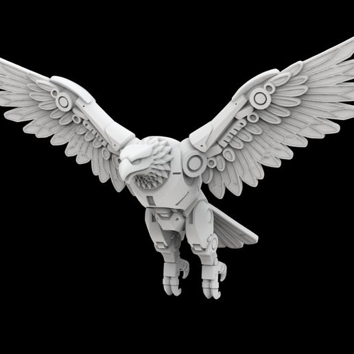 🦅 Mech Eagle Model 3D Print・ STL File for 3D printing・Cults