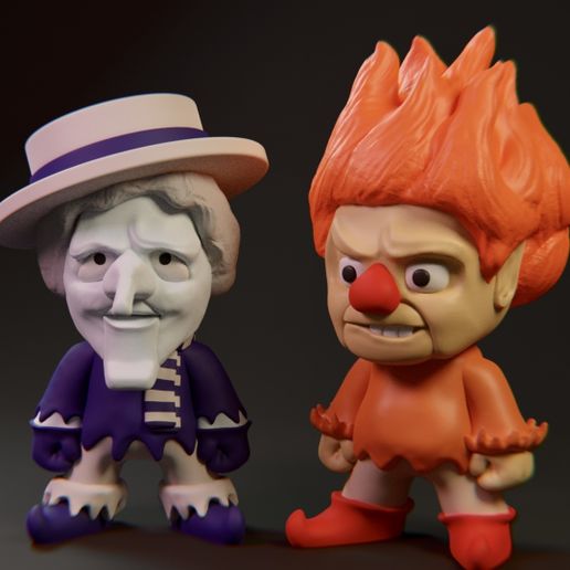 🔥 ️ Heat Miser & Snow Miser – Chibi Fan Art STL Duo・ STL File for 3D ...