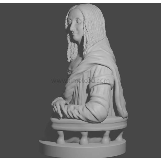 👾 Mona Lisa・ STL File for 3D printing・Cults