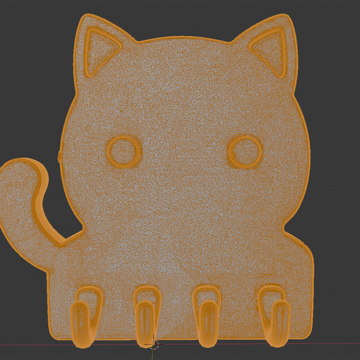 🐱 Cute Cat Key Holder 3D Printable Model・ STL File for 3D printing・Cults