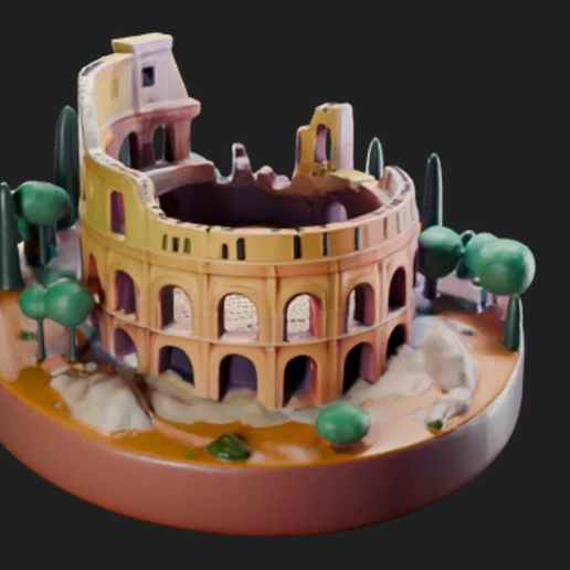 STL file colosseum 🗿 ・Template to download and 3D print・Cults