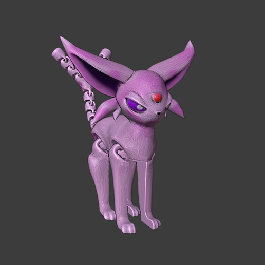 Free STL file Articulated Espeon!・Design to download and 3D print・Cults