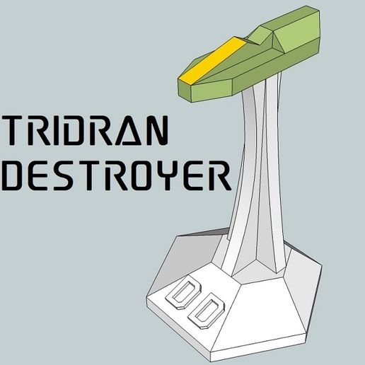 🖖 MicroFleet Tridran Armada Starship Pack・ 3D File for ・Cults