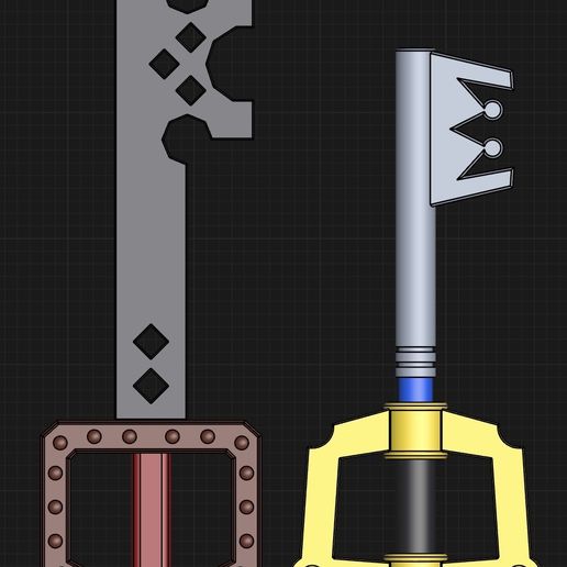 🧸 Metal Chocobo Keyblade・Free STL File for 3D printing・Cults