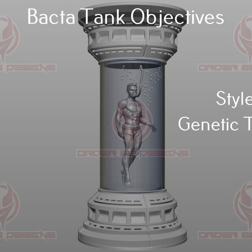 🪖 Bacta Tank Objective's - Legion Scale・ 3D File for ・Cults