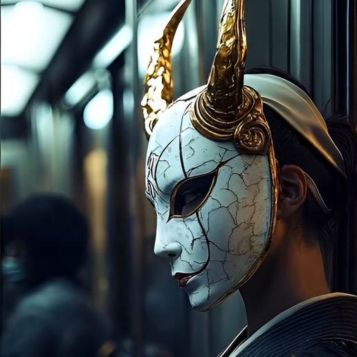 🗡️ 3D Printable STL Hannya Breathe Taker Oni Mask – Samurai Oni Demon ...