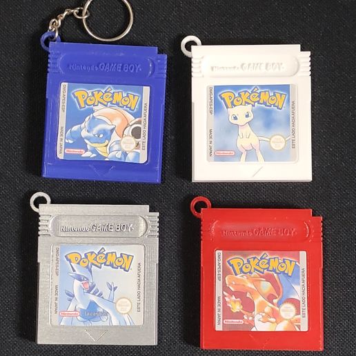 STL-Datei Game Boy Patrone Schlüsselanhänger Pokemon, Mario, Esel 👦 ・3D ...