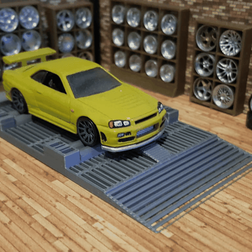 🌆 Dyno Test / 1/64 V2 Dyno Test / Dyno Bench・ STL File for 3D printing ...