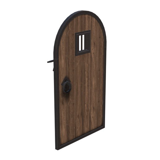 🪵 Low Poly Wooden Door・ STL File for 3D printing・Cults