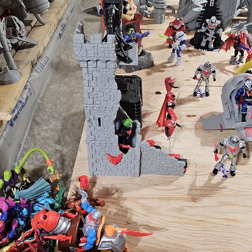 3D print Modular Castle Ruin with High Tech upgrade 28mm scale・Cults