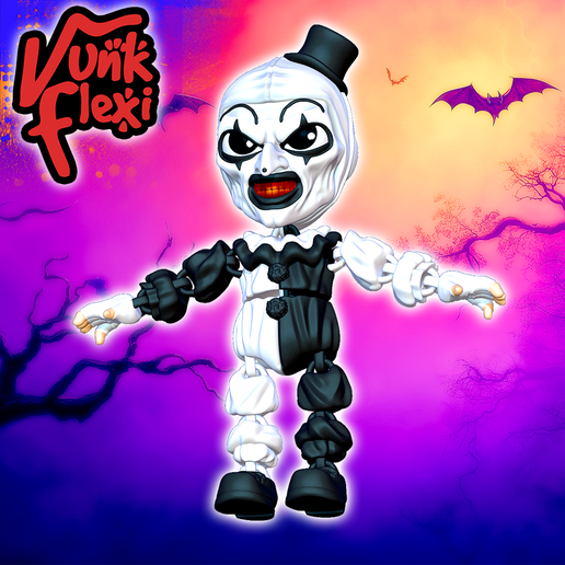 🎨 Terrifier Art the Clown Flexi Print-In-Place + figure & keychain・ STL ...