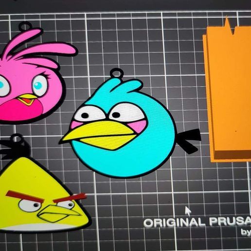😡 Angry Bird 2d Art・Free STL File for ・Cults