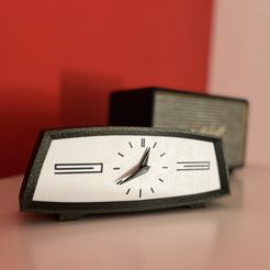 3D printing Vintage Modern Clock inspired by Soviet Majak USSR Mayak ...