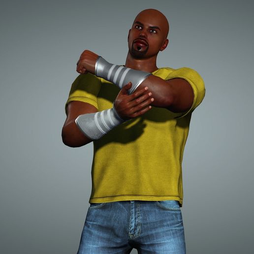 STL file Luke Cage (Power Man) 👨 (OBJ)・Model to download and 3D print・Cults