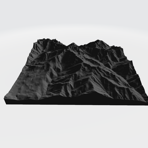 STL file 🗻 Mont Cinto (Corse - France) 3D Map ・3D printable model to ...