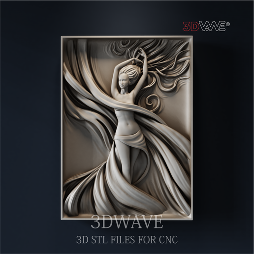 👩 Woman Wall Sculpture 3d stl model for CNC・ STL File for CNC machining ...