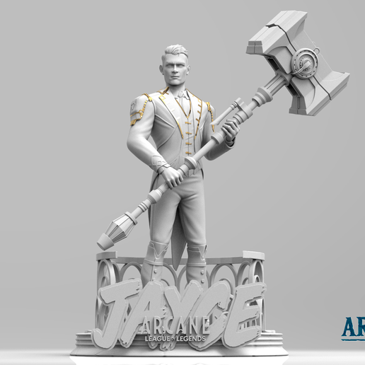 🎨 Jayce - Arcane・ STL File for ・Cults