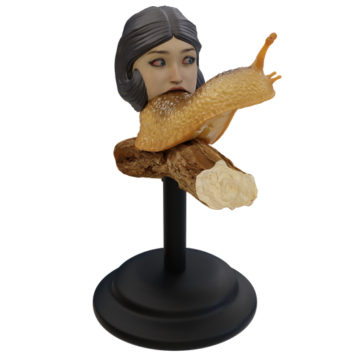 STL file FIGURE "SLUG GIRL" JUNJI ITO INSPIRED DECORATION 👧 ・3D printer ...