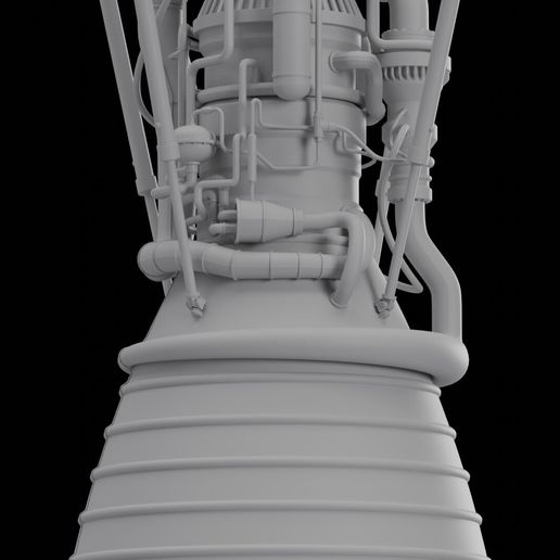 🚀 Rocket Engine・Free STL File for 3D printing・Cults