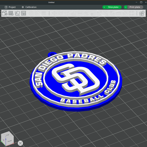 📛 MLB San Diego Padres Keychan Badge Printable and renderable・ 3D File ...