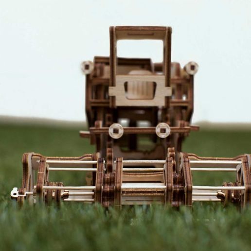 🪵 Combine Harvester – 3D DIY Wooden Mechanical Puzzle Model・ 3D File ...