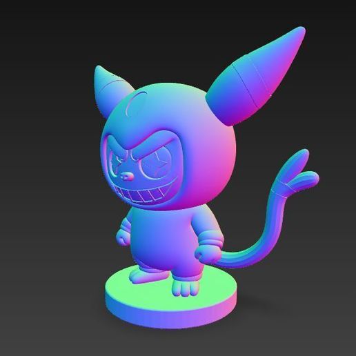 🐉 labubu pokemon umbreon・ STL File for 3D printing・Cults