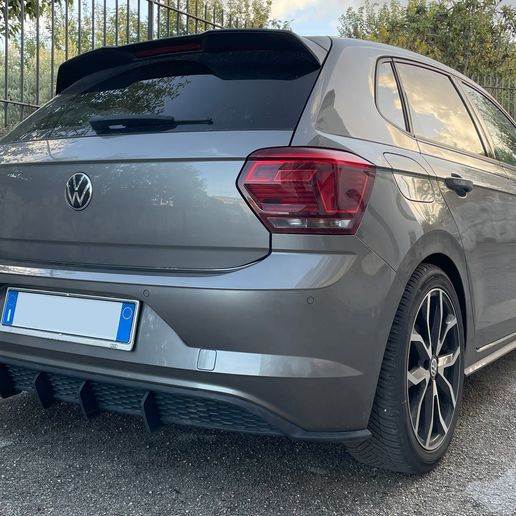 🚗 VOLKSWAGEN POLO MK6 2018 > REAR FINS - SMALLONE・ STL File for ・Cults