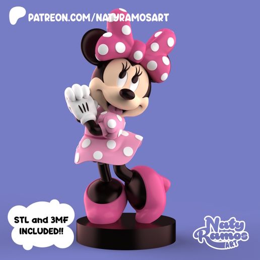 🐁 MINNIE MOUSE・ STL File for 3D printing・Cults