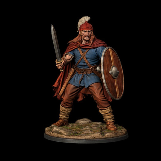 🌆 Gallic Warrior III-I Century BC STL for 3D Printing | Celtic Gaul ...