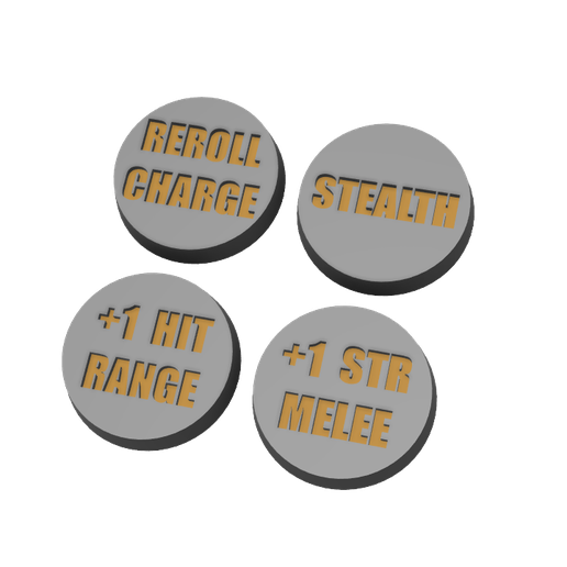 🪖 Taktikal Brigade Tokens・ STL File for 3D printing・Cults