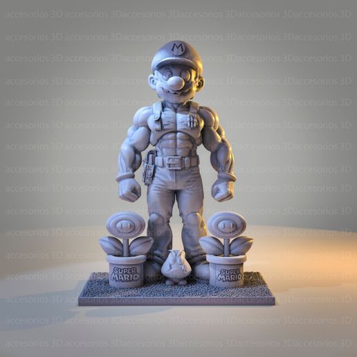 👾 Mario Base・ 3D File for 3D printing・Cults