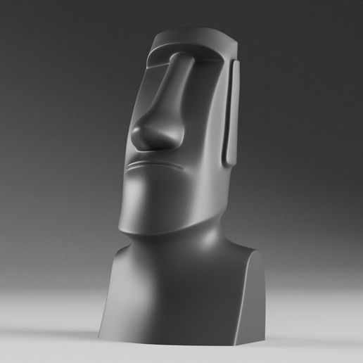 🗿 Moai・Archivo STL para Impresión 3D・Cults