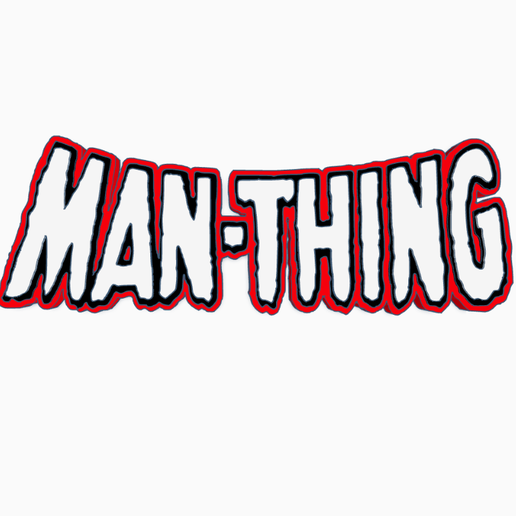 👾 MAN-THING Logo Display by MANIACMANCAVE3D・ STL File for 3D printing・Cults