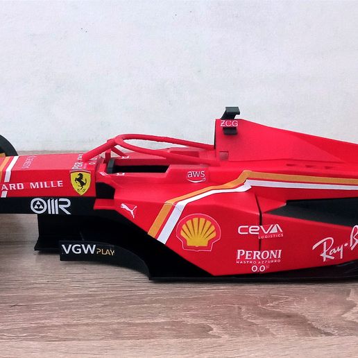 🚗 3D printable Ferrari SF-24・ STL File for 3D printing・Cults