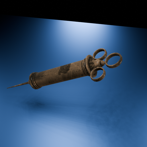 💉 Medieval Syringe 3D Model | Low Poly Medical Tool, UV Mapped ...