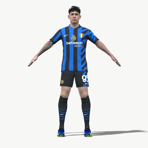 3D file 3D Rigged Alessandro Bastoni Inter Milan 2025 🏈 ・3D printing ...