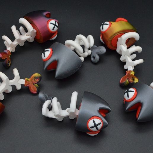 😵 Dead Fish Keychain・ STL File for 3D printing・Cults