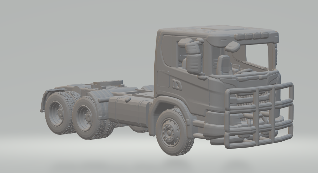 STL-Datei Bausatz Scania xt 6x2・3D-druckbares Design zum Herunterladen・Cults