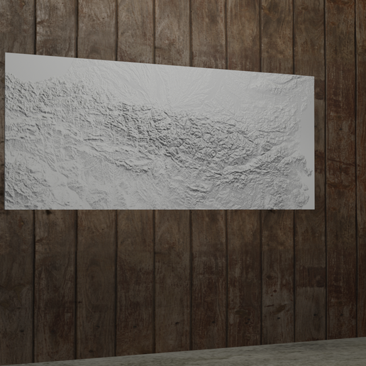 STL file Topography Pyrenees ⛰️ ・3D printing template to download・Cults