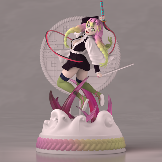 💬 Kanroji Mitsuri・Free STL File for ・Cults