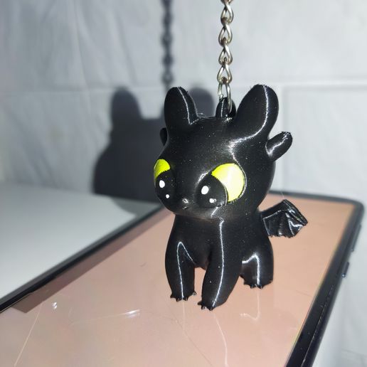 STL file Toothless keychain, toothless keychain 🗝️ ・3D printable model ...