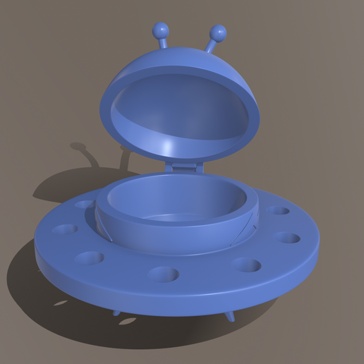 3D file Spaceship Box 🚀 ・3D printer design to download・Cults
