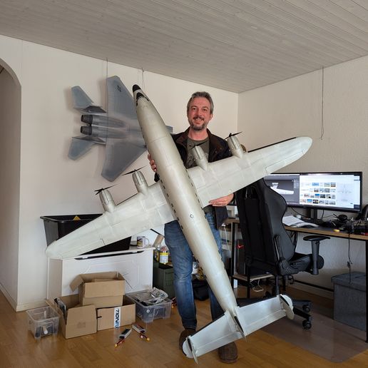 ️ RC Super Constellation L-1049 Testfiles and manual・Free STL File for ...