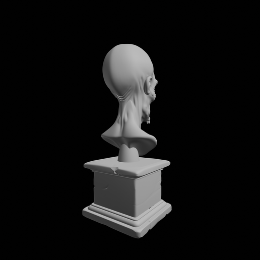 👽 Ancient Alien Bust Mythic Extraterrestrial Sculpture・ 3D File for 3D ...