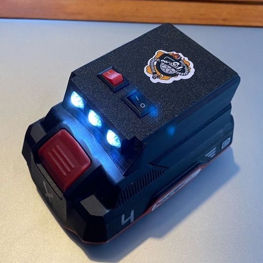 🔋 Parkside X20V Team battery USB power bank with LEDs・Archivo 3D Gratis ...