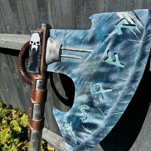 🛰 Space Wolves Inspired Frost Axe・ STL File for 3D printing・Cults