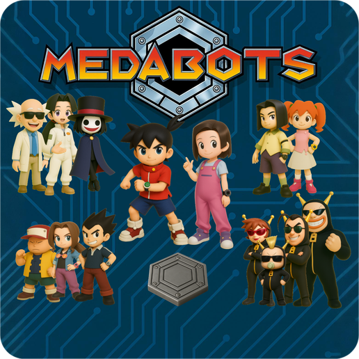 👾 Medabots Complete STL Pack - 3D Printable Characters & Base (15 ...