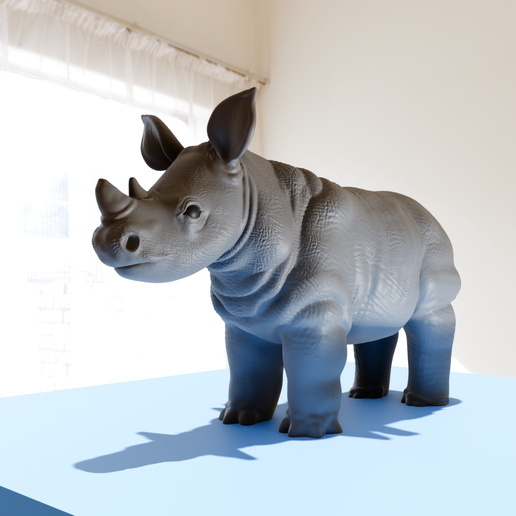 STL file baby rhino stl 👶 ・Design to download and 3D print・Cults