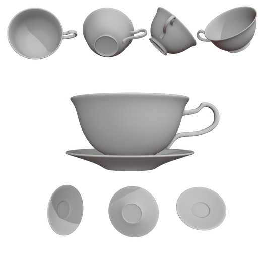 🫖 Teacup・ 3D File for 3D printing・Cults
