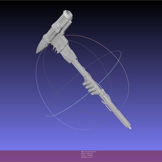 👼 Battle Angel Alita Dr Ido Rocket Hammer Printable Assembly・ STL File ...